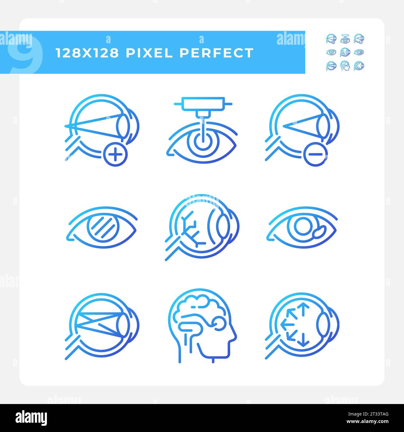 Eyestrain astigmatism Stock Vector Images - Alamy