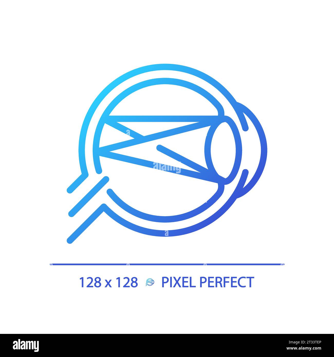 2D simple thin linear gradient astigmatism icon Stock Vector Image & Art - Alamy