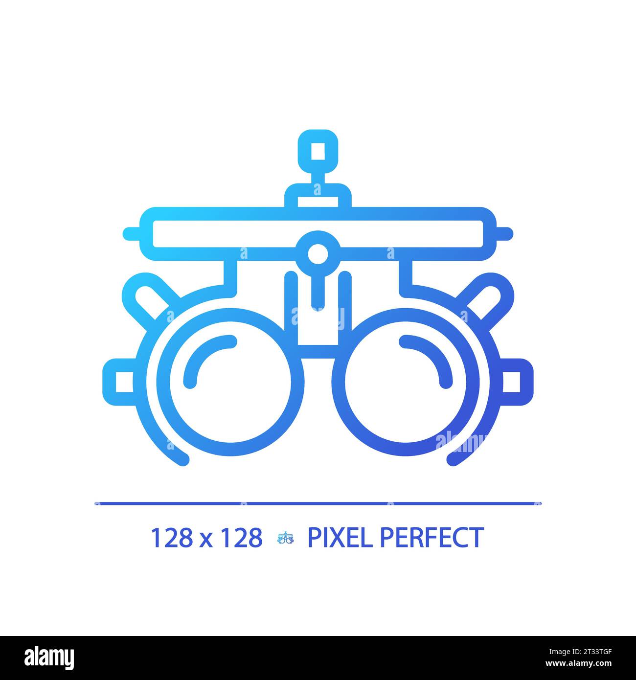 Trial frame eye test Stock Vector Images - Alamy