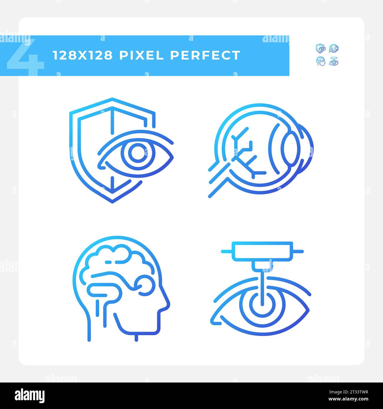 Pixel perfect eye care icons set Stock Vector Image & Art - Alamy