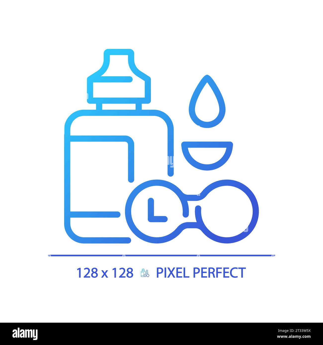 Contact solution bottle Stock Vector Images - Alamy