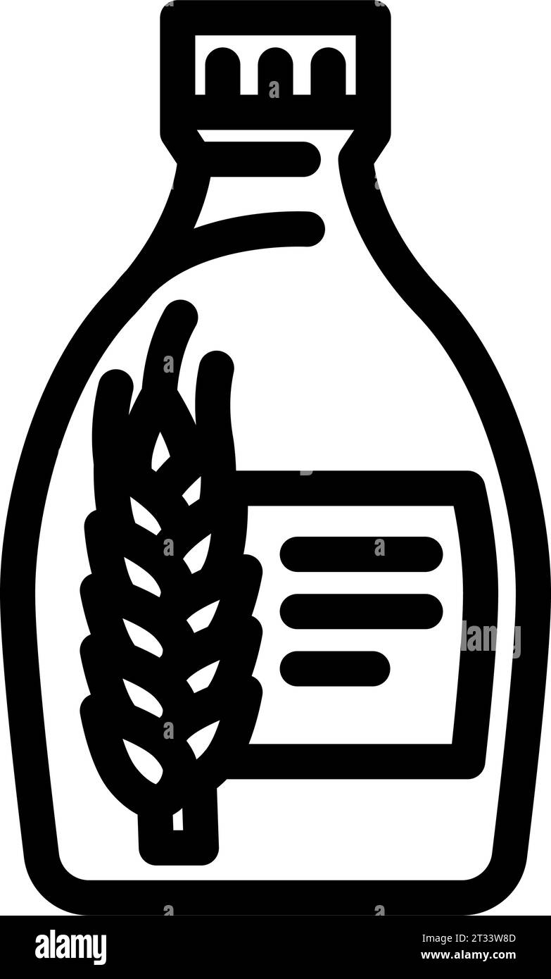 malt syrup barley line icon vector illustration Stock Vector Image ...