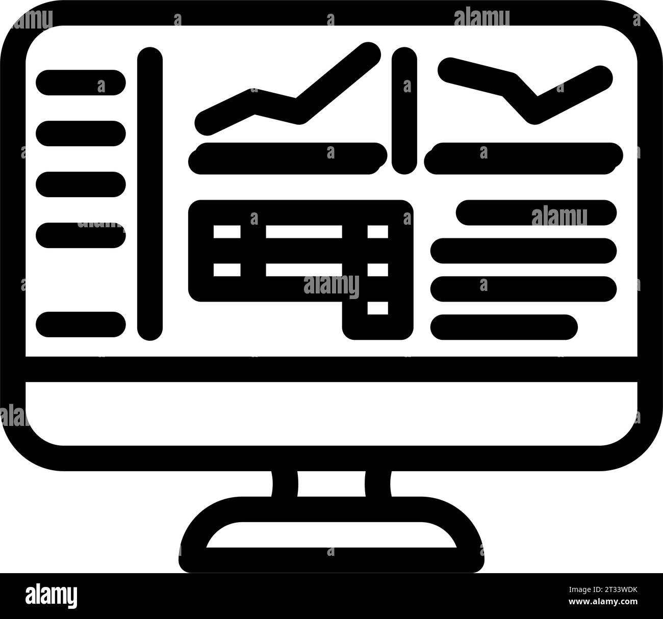 accounting software line icon vector illustration Stock Vector Image ... accounting software line icon vector illustration Stock Vector Image ...
