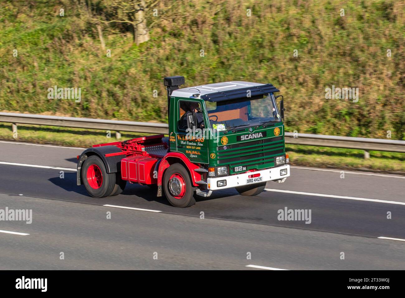 1981 80s eighties Scania 82M Green Diesel 8000 cc, Scania 2-series. Big ...