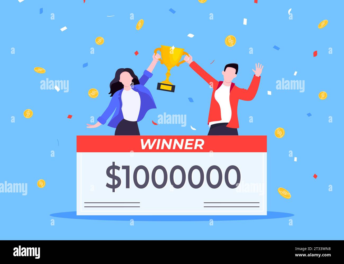 Man with big cheque hi-res stock photography and images - Alamy