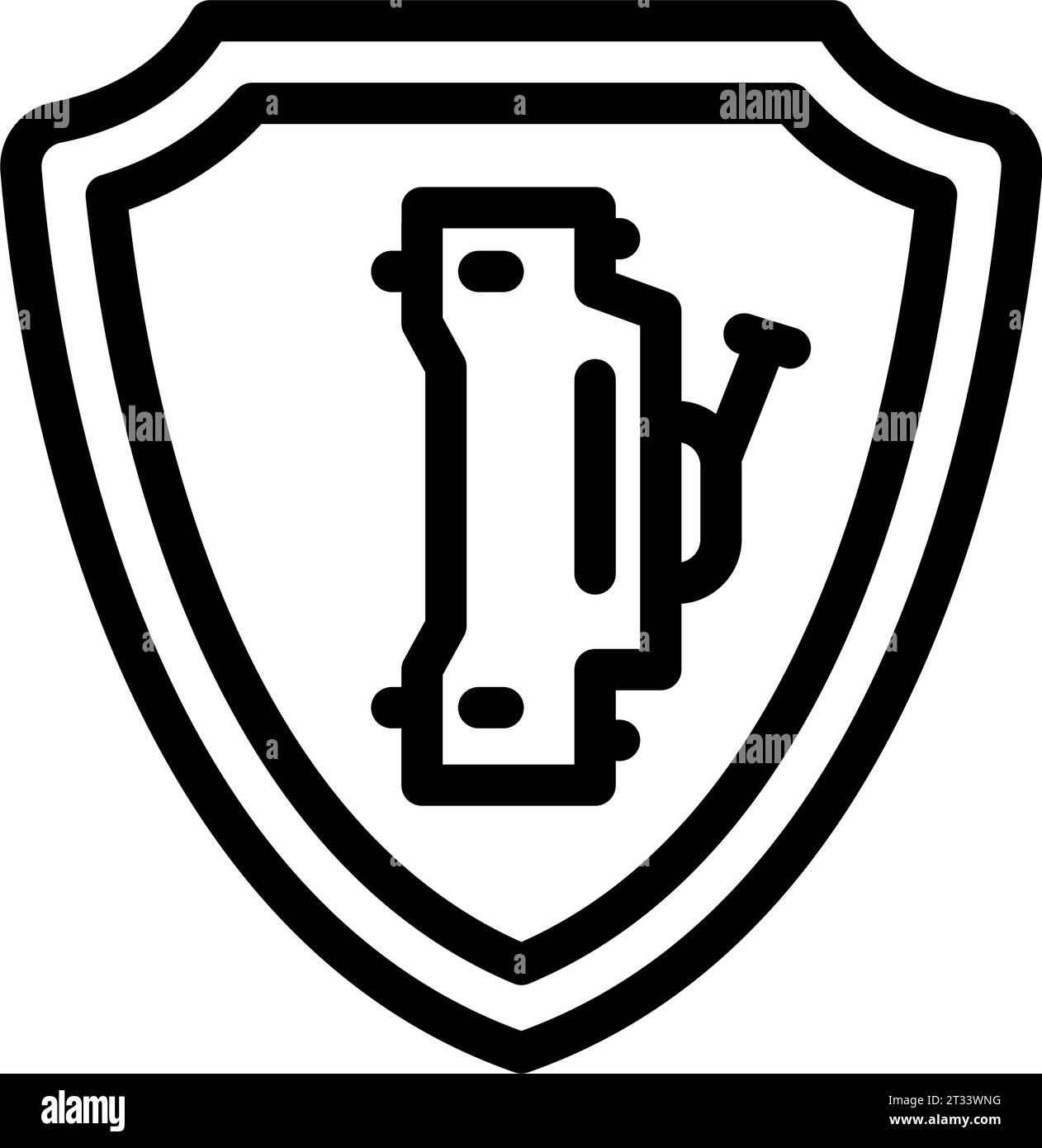 protection electricity line icon vector illustration Stock Vector Image ...