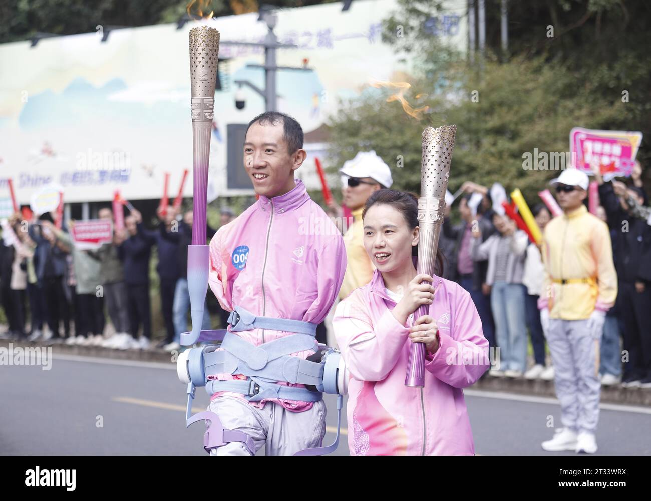 **CHINESE MAINLAND, HONG KONG, MACAU AND TAIWAN OUT** The torch relay ...
