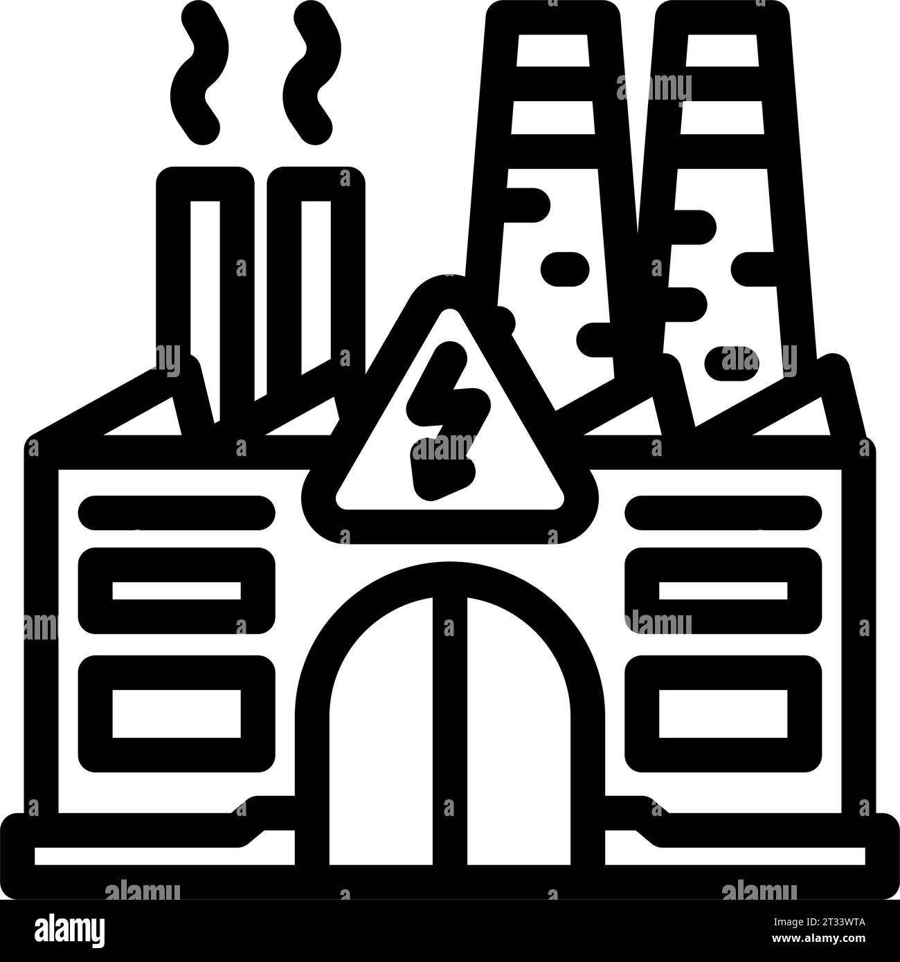 industrial electricity line icon vector illustration Stock Vector Image ...