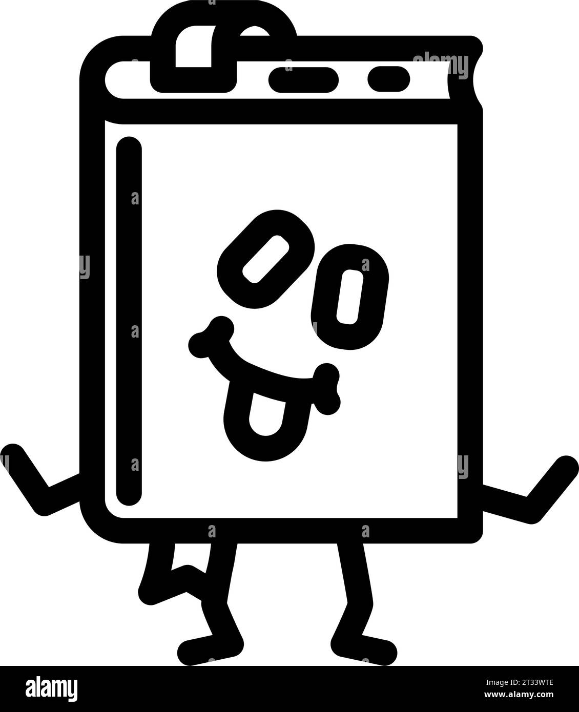 smart book character line icon vector illustration Stock Vector Image ...