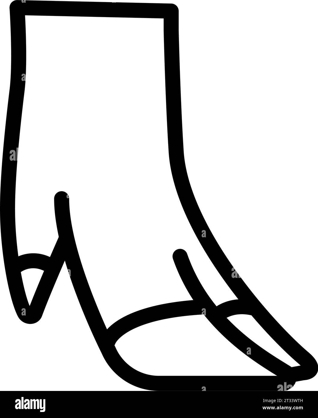 hoof pig animal line icon vector illustration Stock Vector Image & Art ...