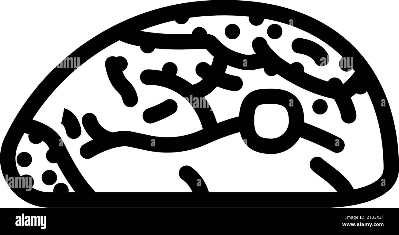 meat rotten food line icon vector illustration Stock Vector Image & Art ...