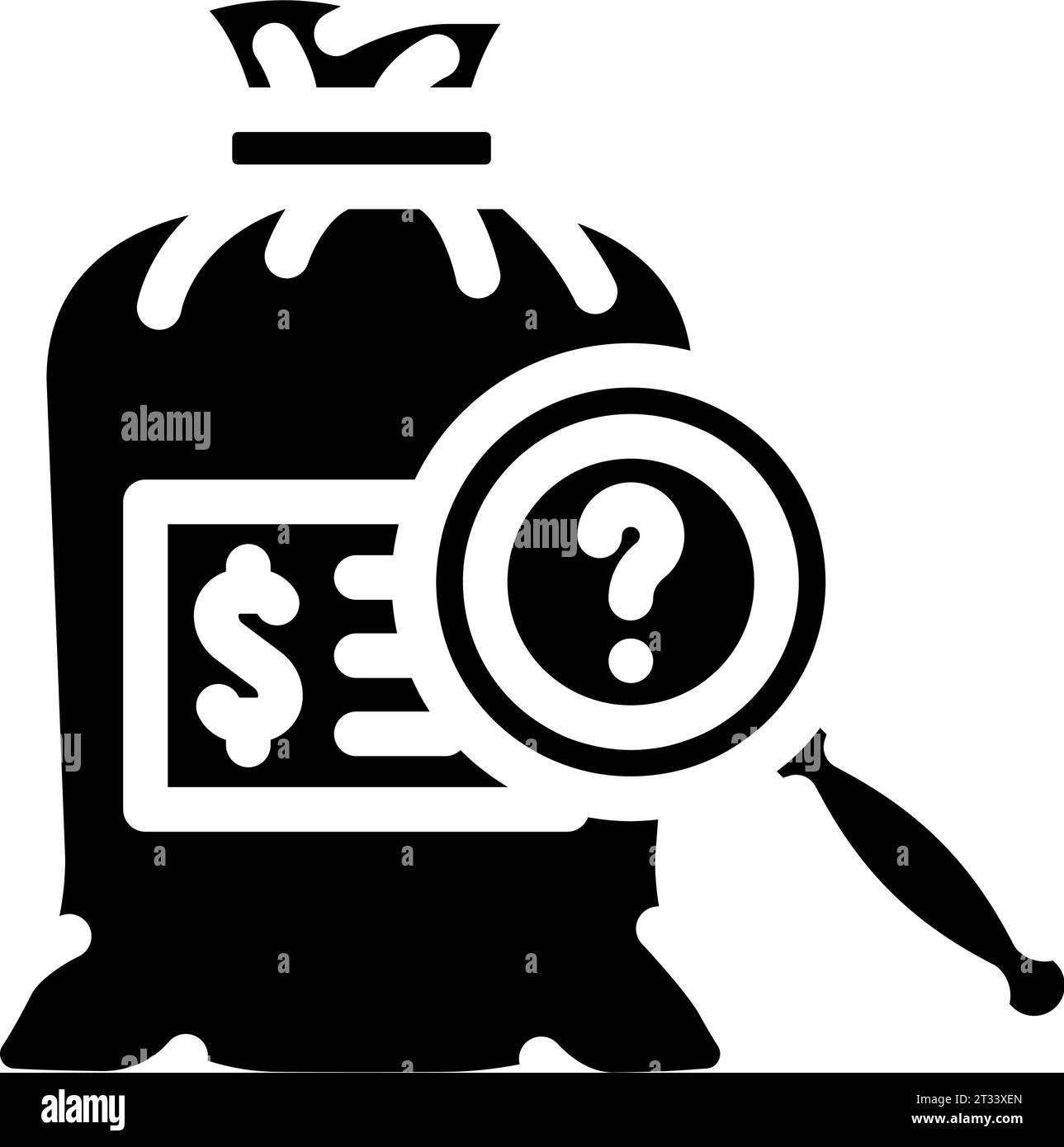 asset valuation glyph icon vector illustration Stock Vector Image & Art ...
