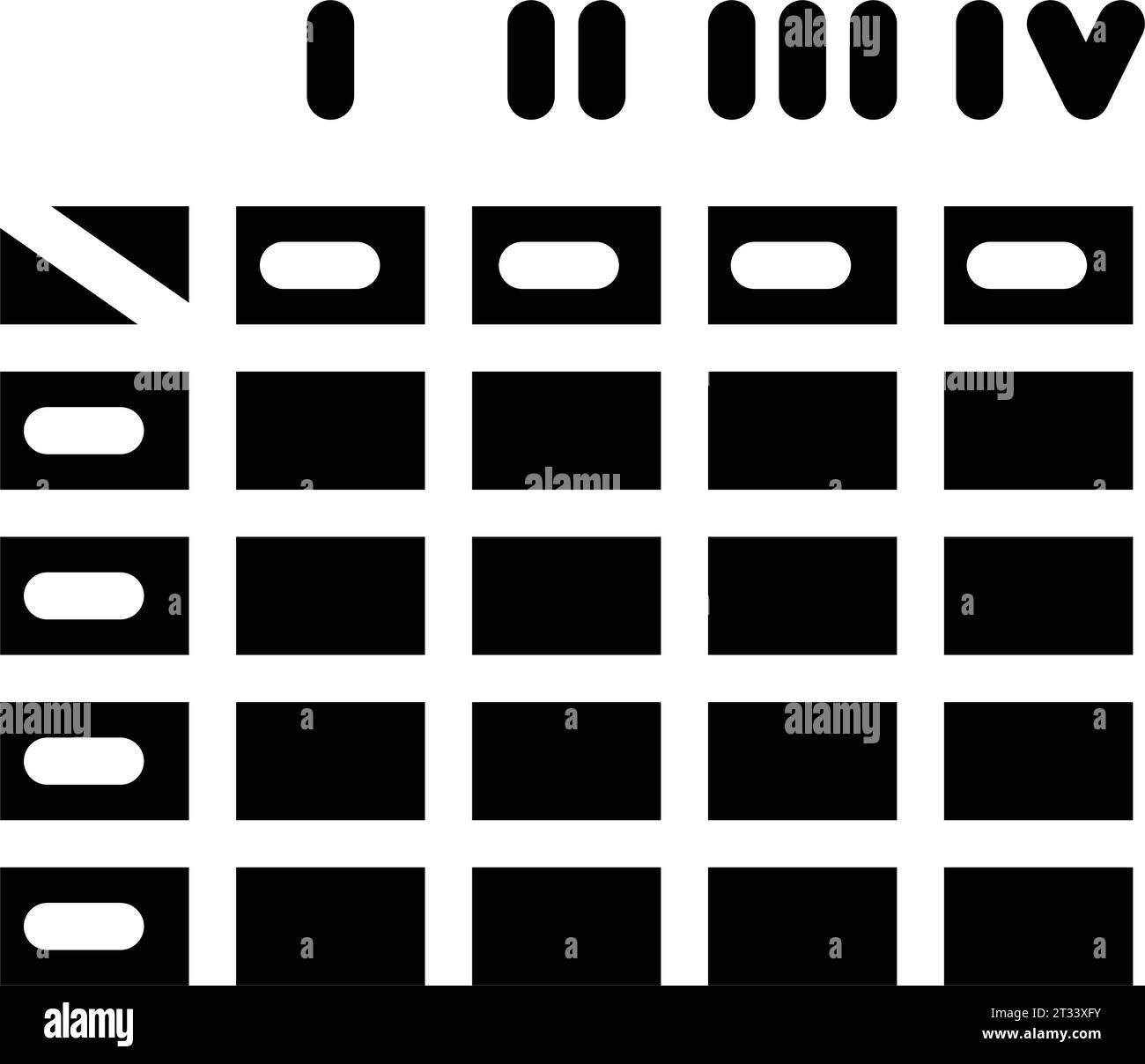 risk assessment glyph icon vector illustration Stock Vector Image & Art ...