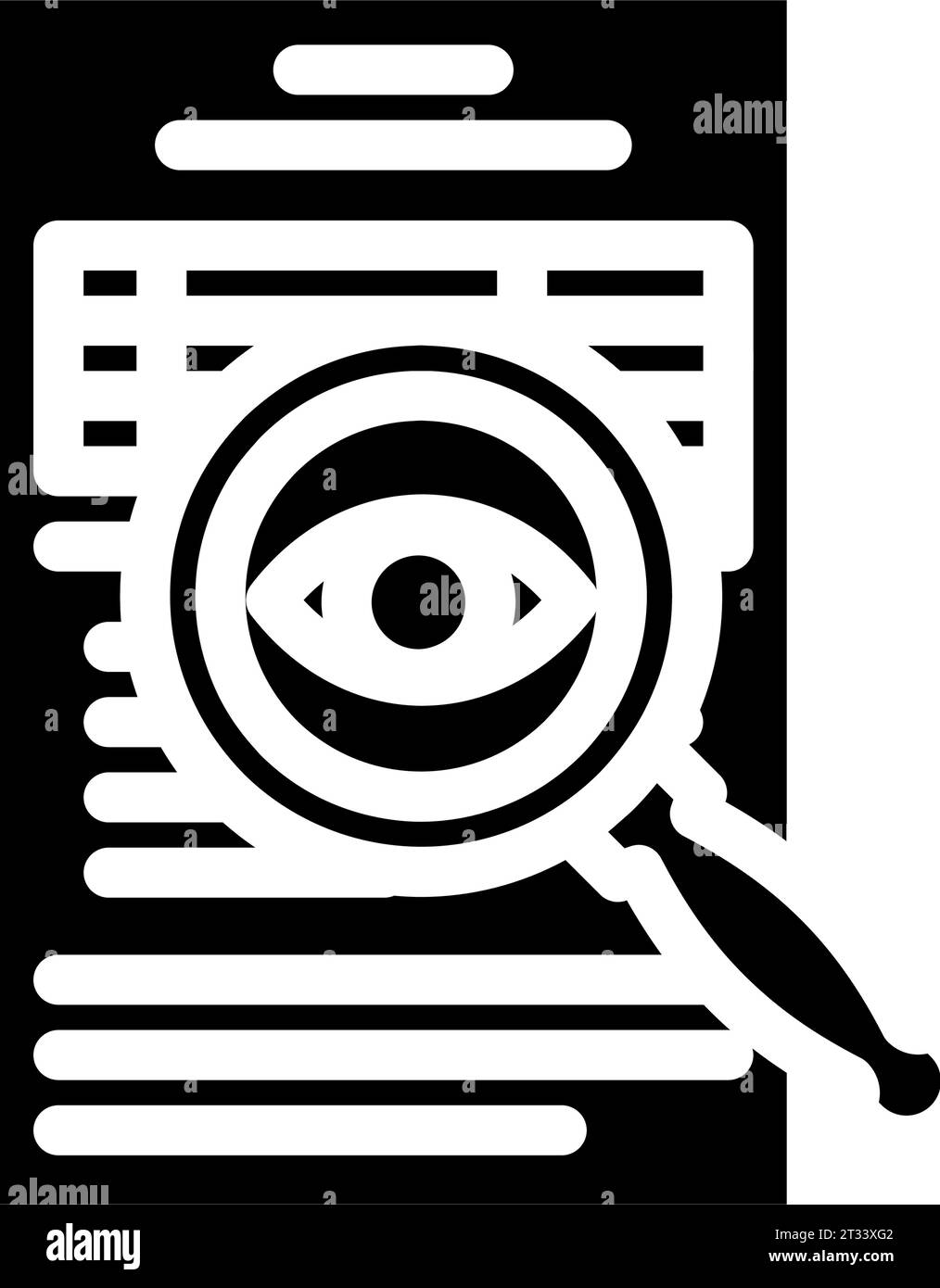 audit trail glyph icon vector illustration Stock Vector Image & Art - Alamy