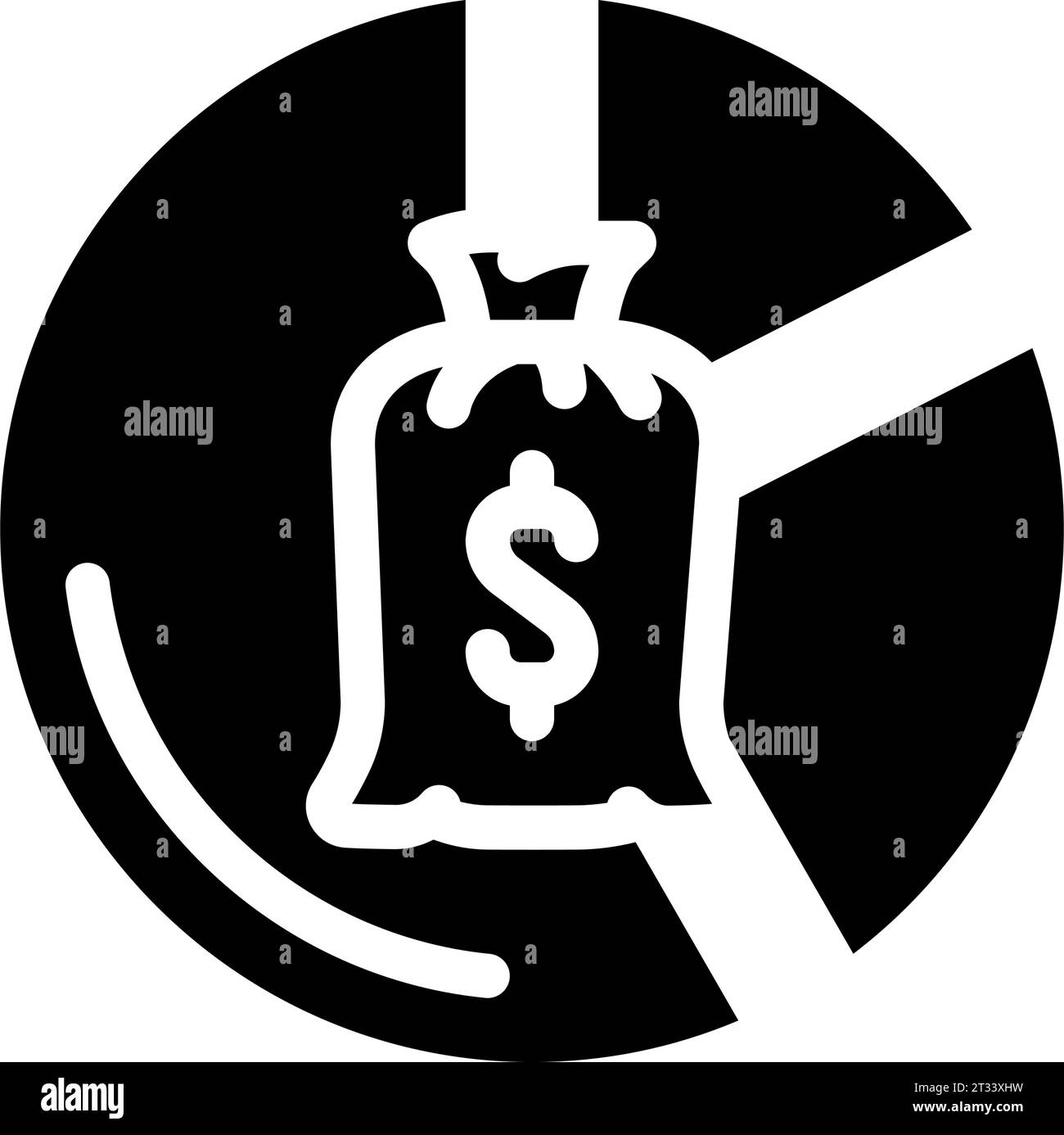 budget management glyph icon vector illustration Stock Vector Image ...