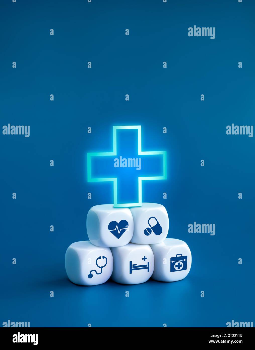 Healthcare medical, wellness plan and insurance concept. 3d Health care ...