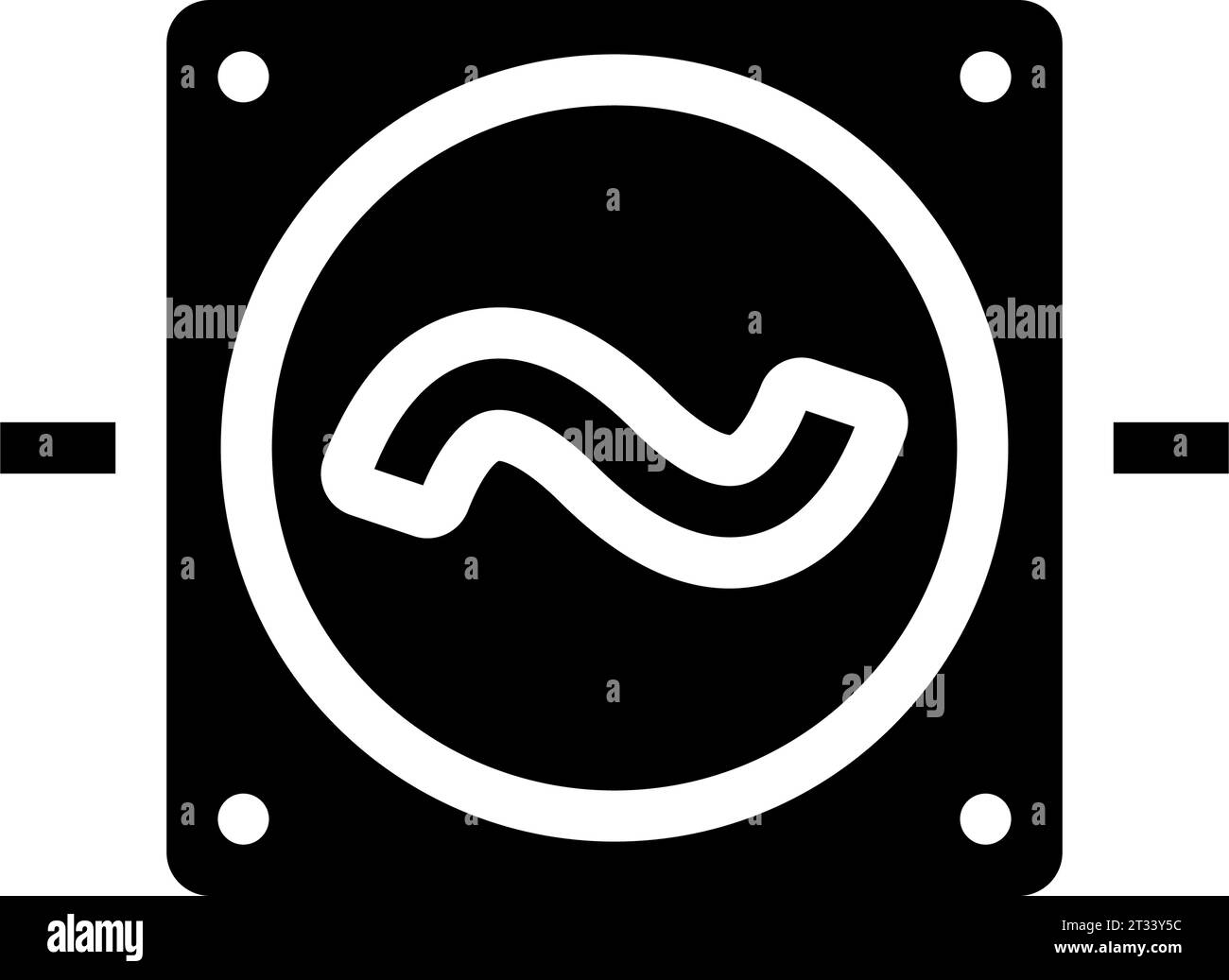 voltage electricity glyph icon vector illustration Stock Vector Image ...