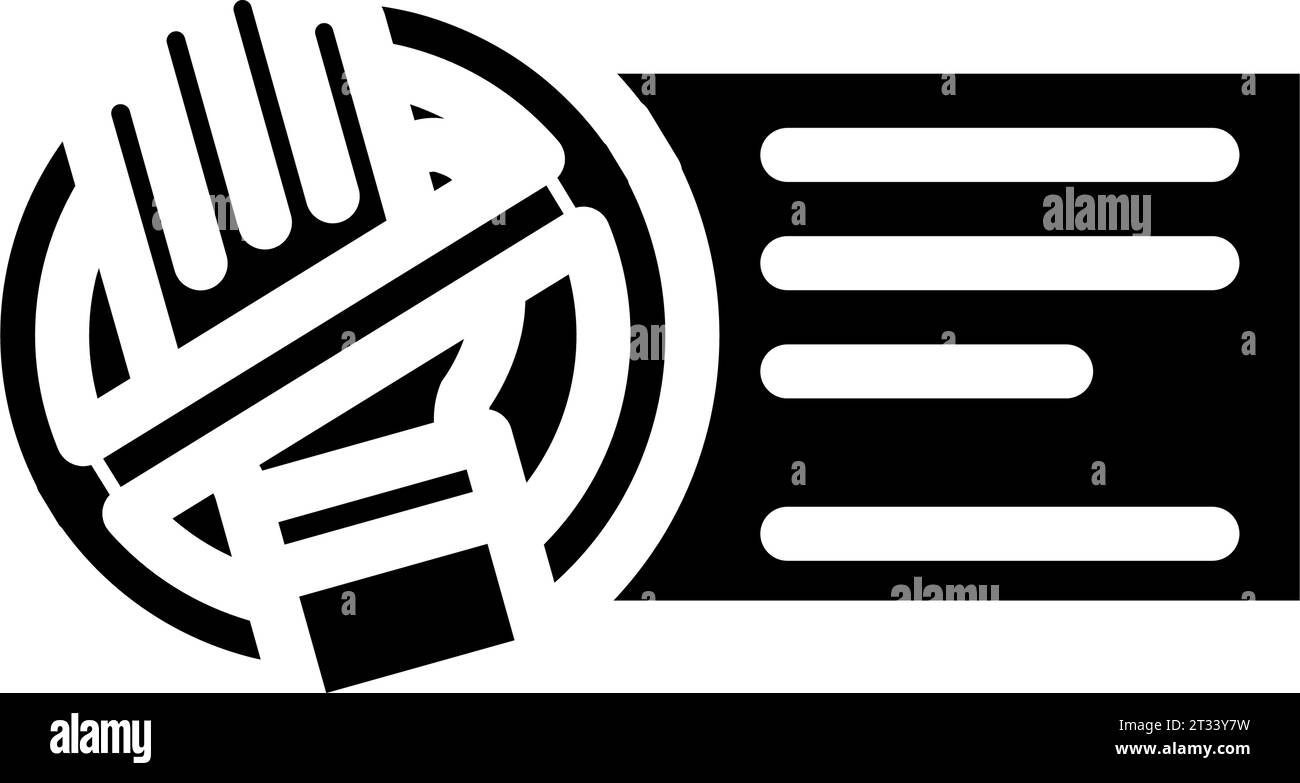 beware electricity glyph icon vector illustration Stock Vector Image ...