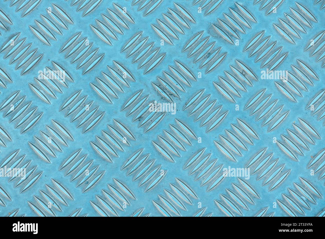 Anti-slippery metal flooring surface as background, top view Stock ...