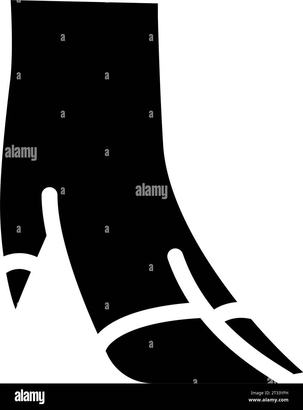 hoof pig animal glyph icon vector illustration Stock Vector Image & Art ...