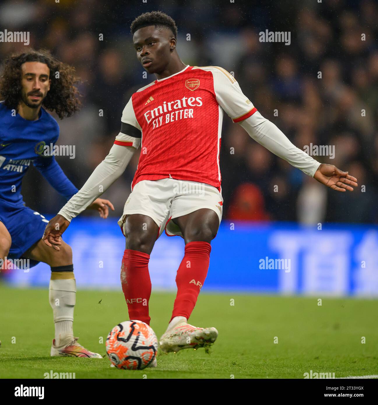 Bukayo saka action hi-res stock photography and images - Alamy