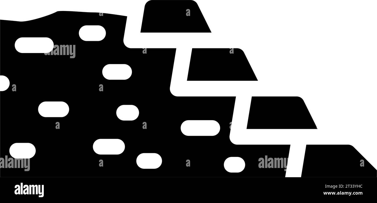 tailings management glyph icon vector illustration Stock Vector Image ...