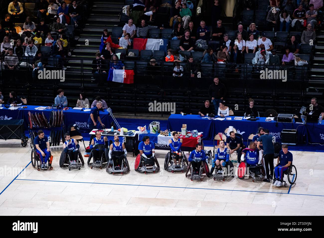 Team France during the International Wheelchair Rugby Cup Bronze Final ...