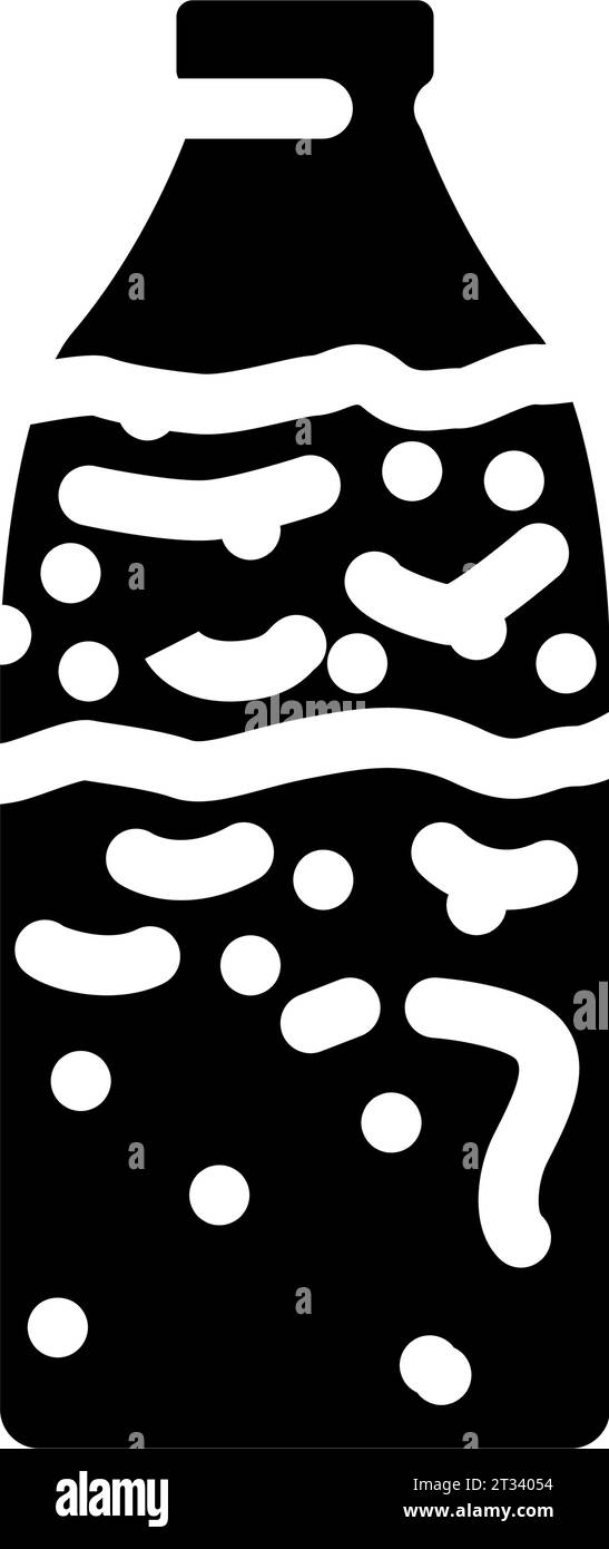 milk rotten food glyph icon vector illustration Stock Vector Image ...