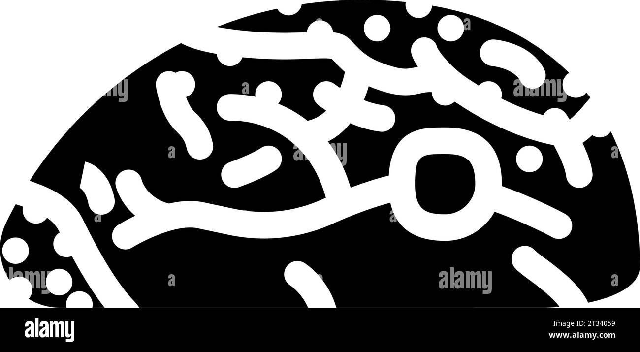 meat rotten food glyph icon vector illustration Stock Vector Image ...