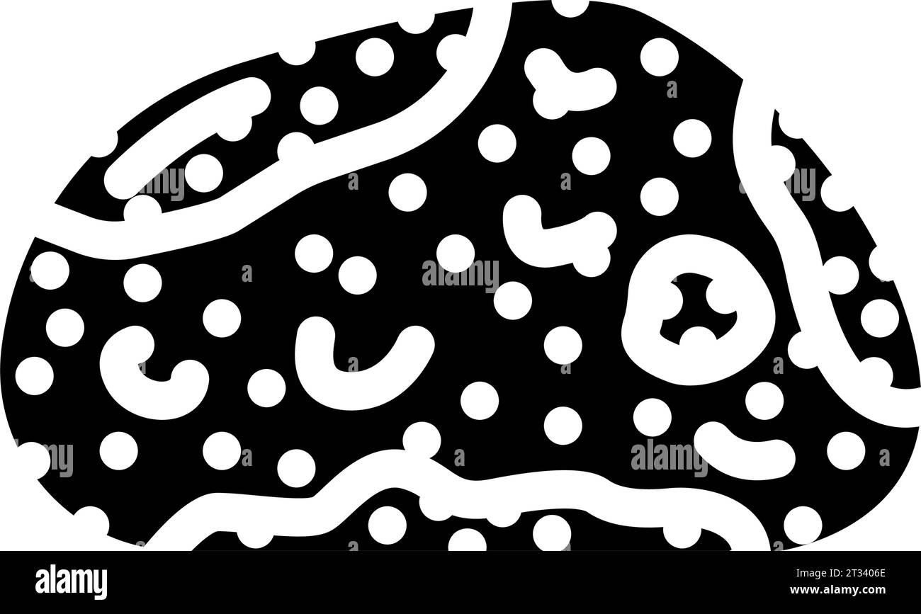 bread rotten food glyph icon vector illustration Stock Vector Image ...