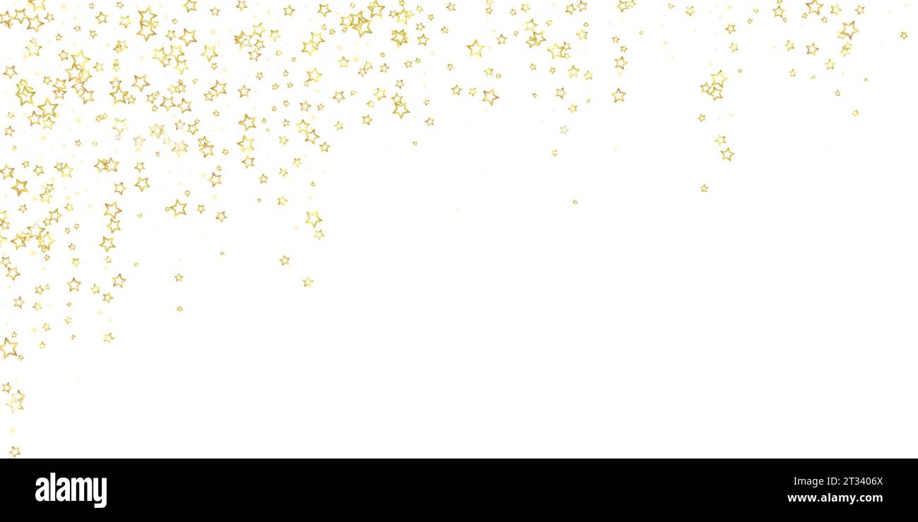 Twinkle stars scattered around randomly, flying, falling down, floating ...