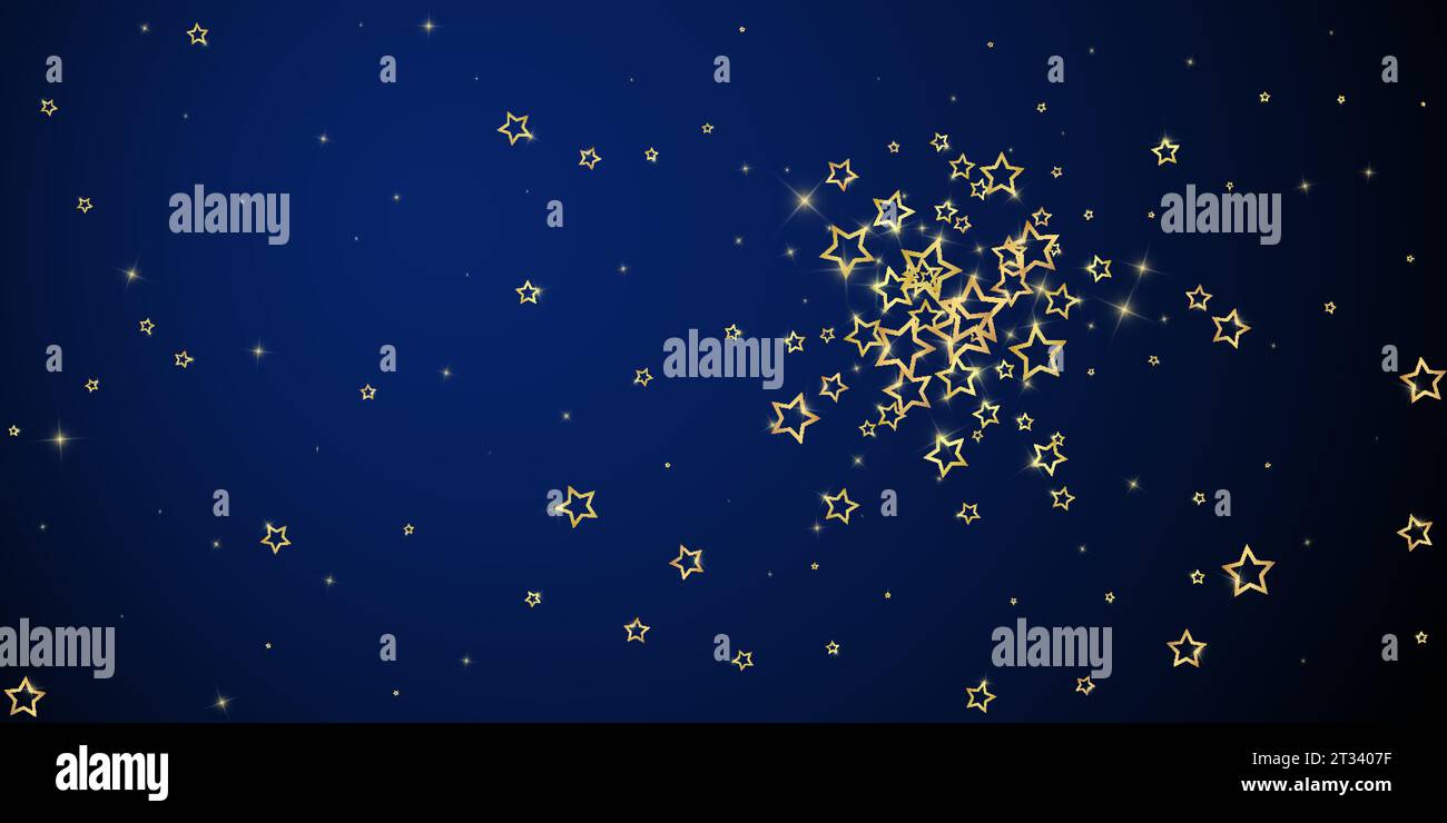 Twinkle stars scattered around randomly, flying, falling down, floating ...