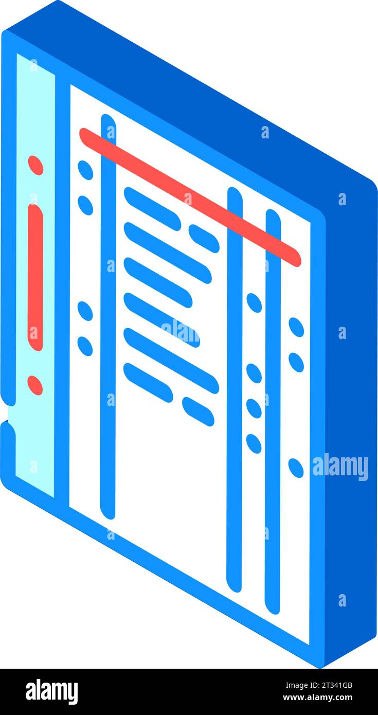 ledger book isometric icon vector illustration Stock Vector Image & Art ...