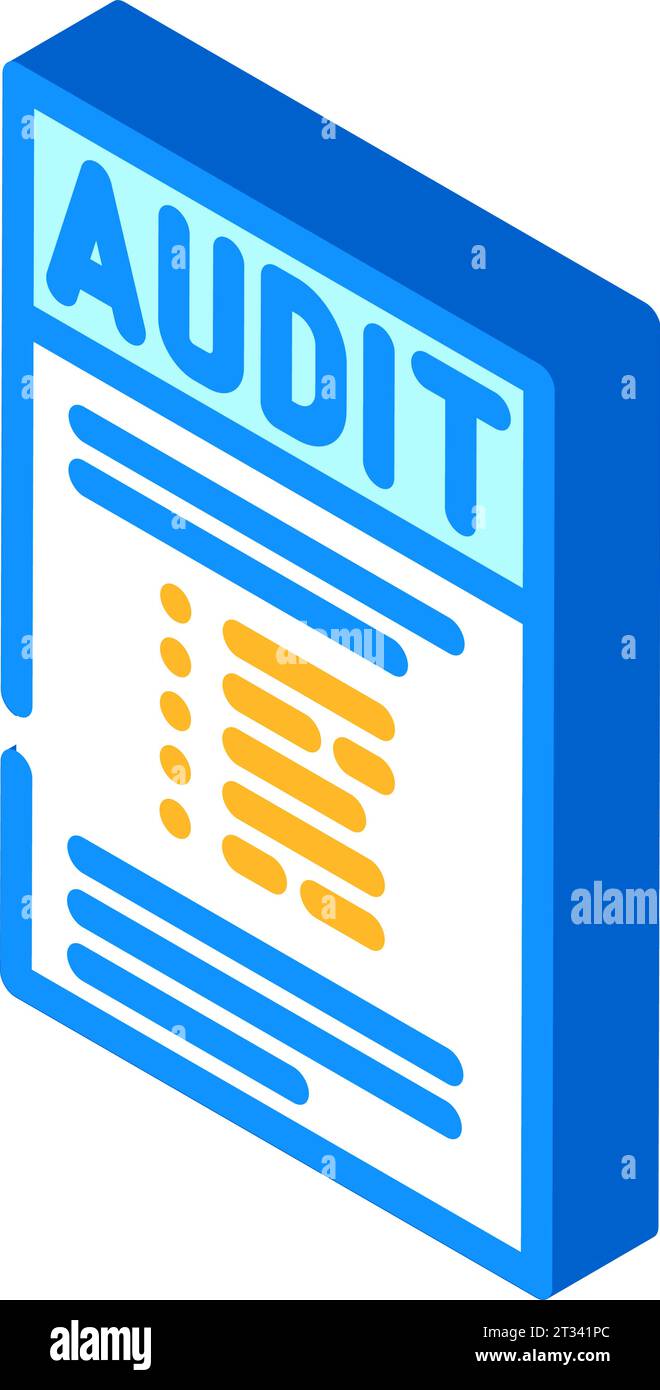 audit checklist isometric icon vector illustration Stock Vector Image ...