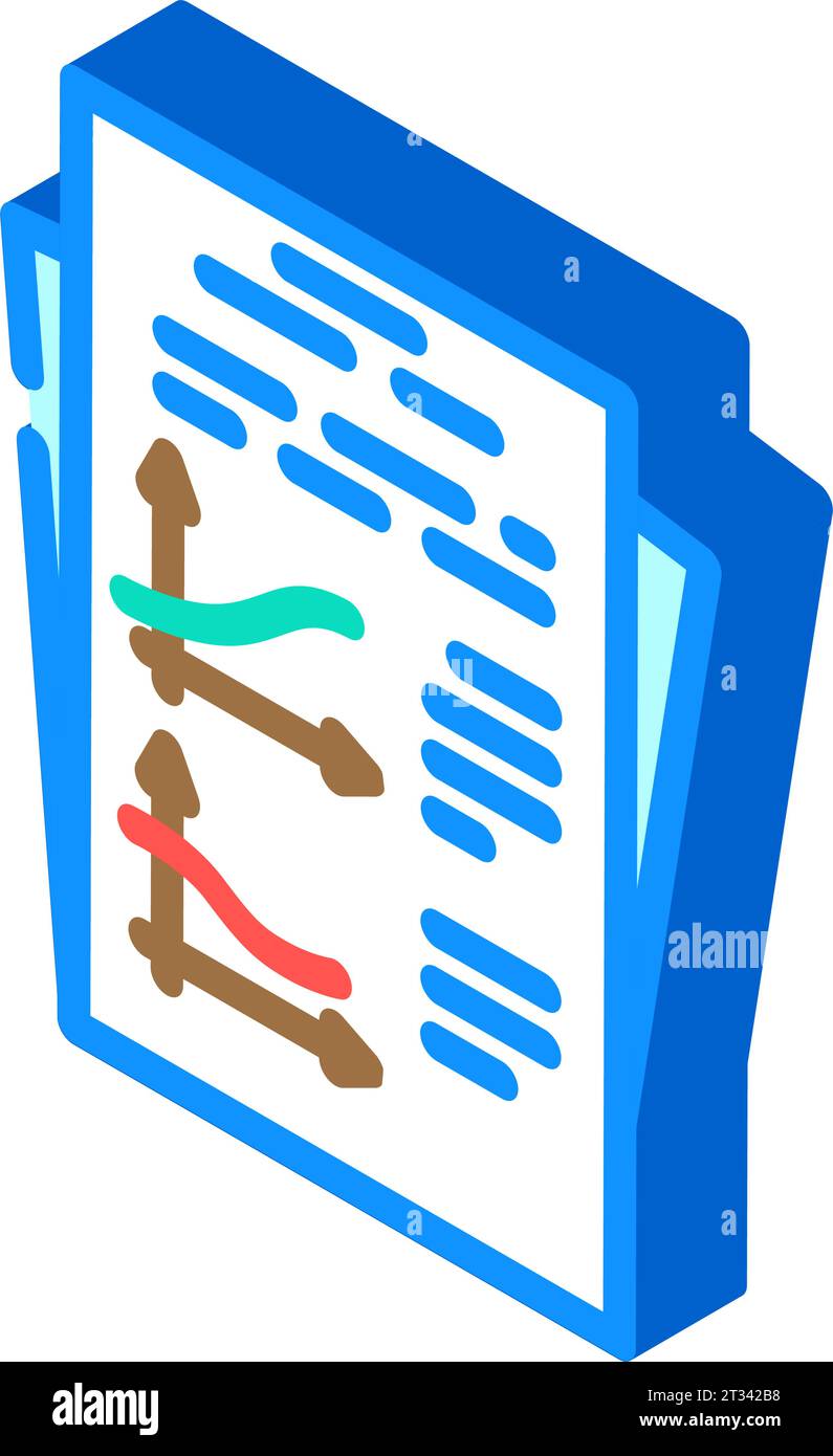 income statement isometric icon vector illustration Stock Vector Image ...