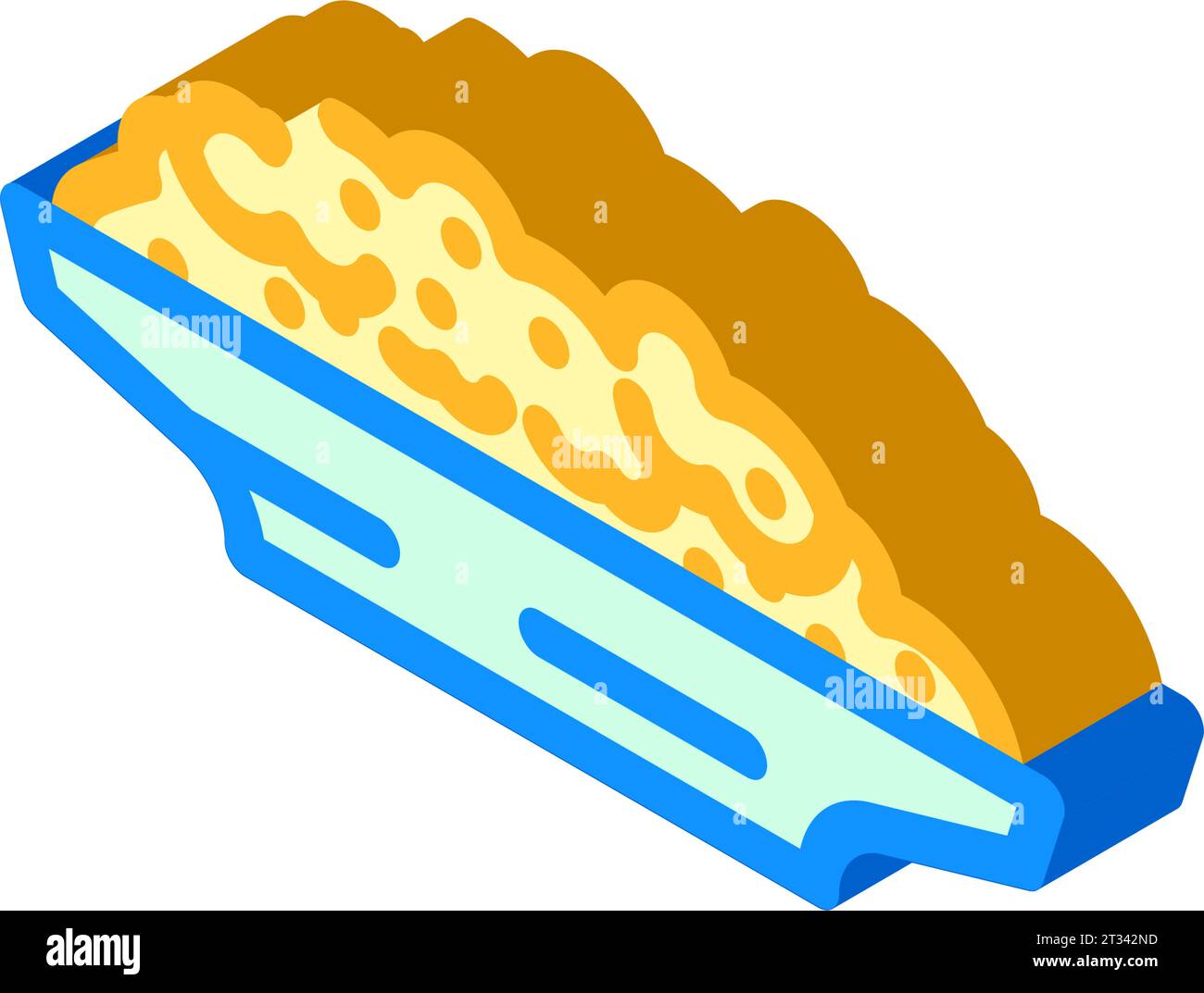 barley grain pile peeled isometric icon vector illustration Stock ...