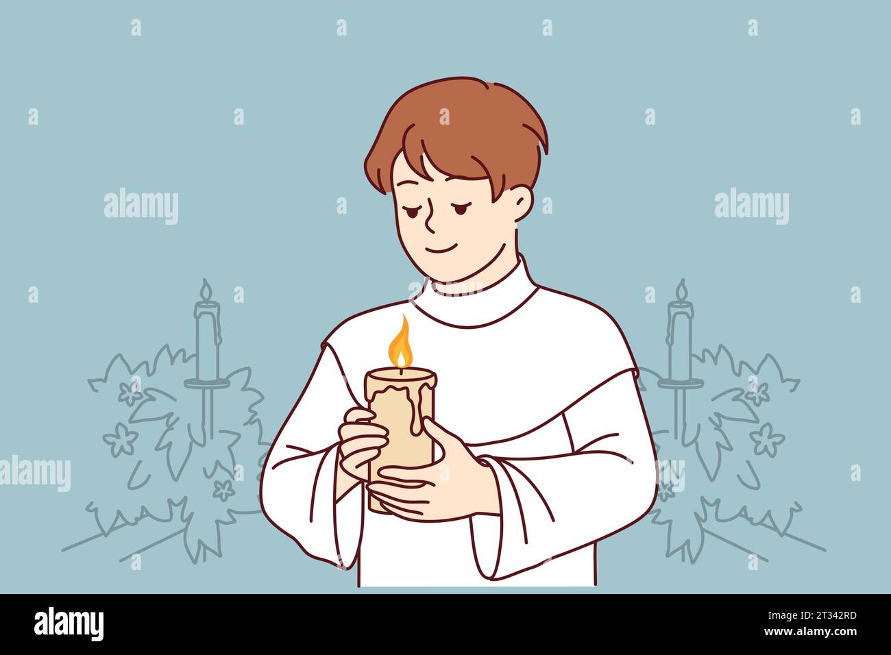 Holy childhood jesus catholic church Stock Vector Images - Alamy