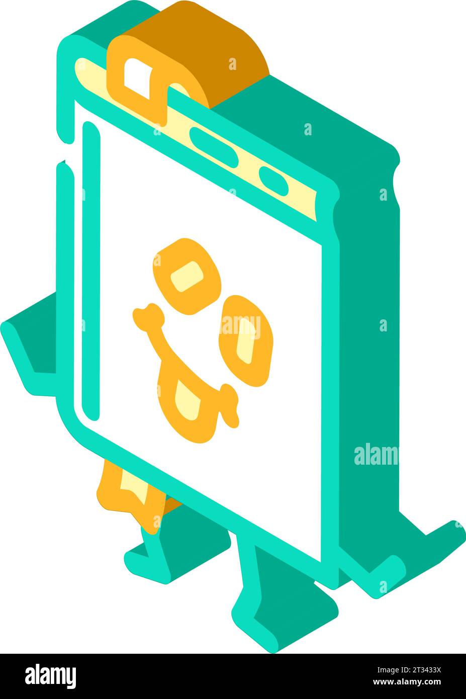 smart book character isometric icon vector illustration Stock Vector ...
