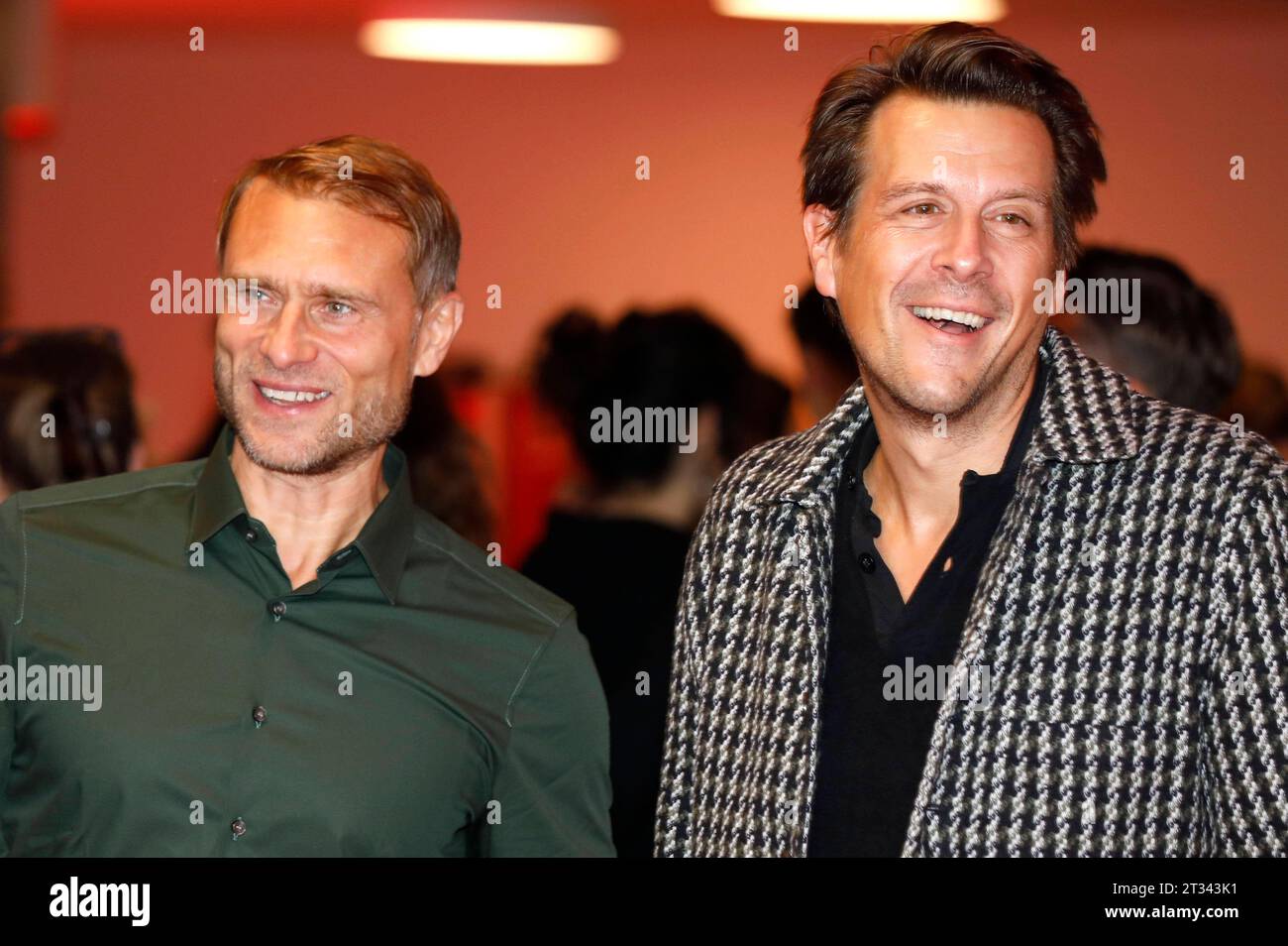 Arne Nolting und Jan Martin Scharf bei der Premiere des ARD-Krimis ...