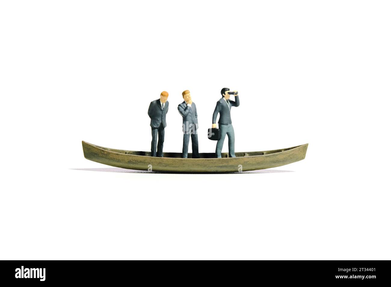 Miniature tiny people toy figure photography. Teamwork concept ...