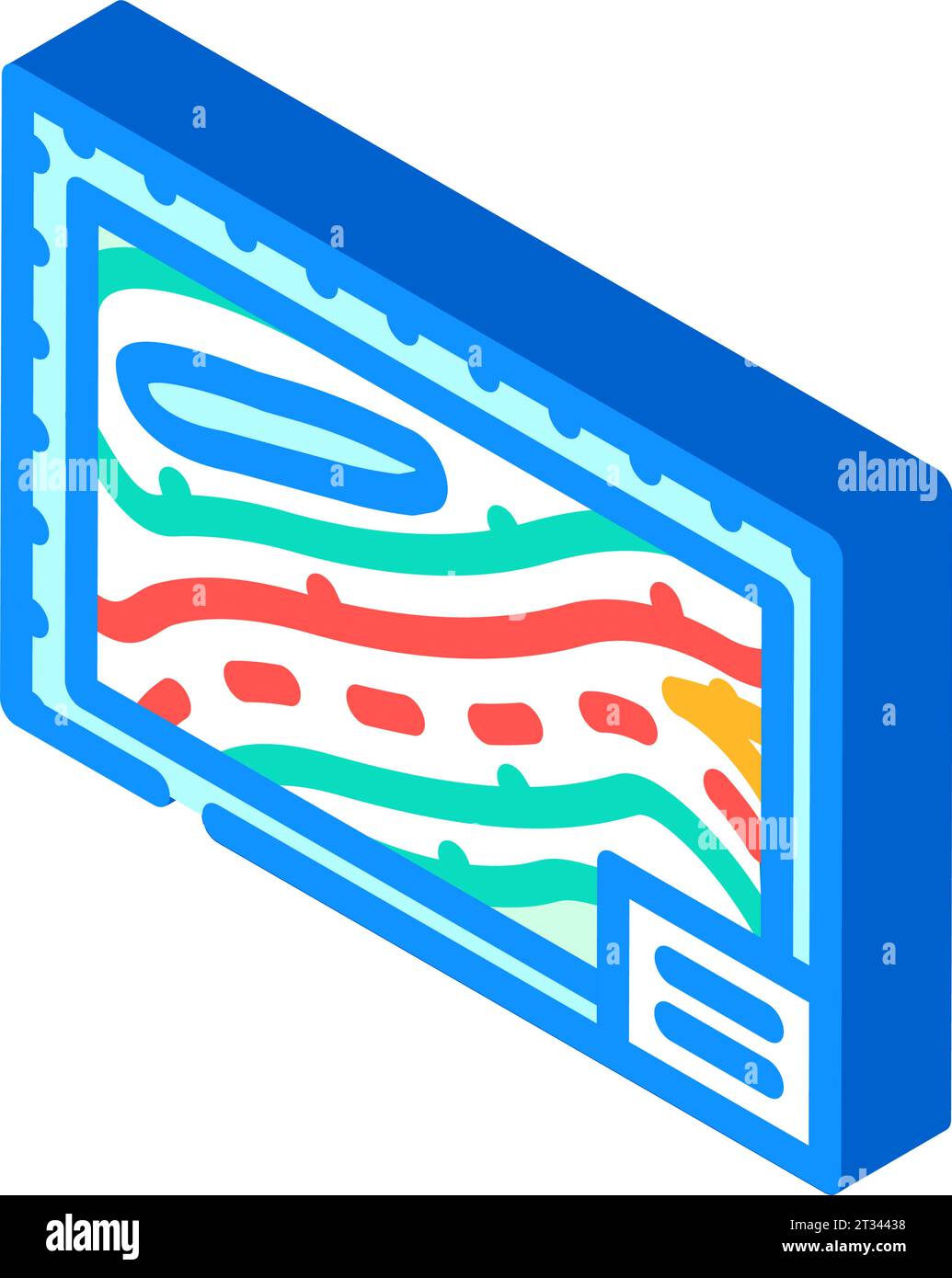 geologic mapping mining isometric icon vector illustration Stock Vector ...