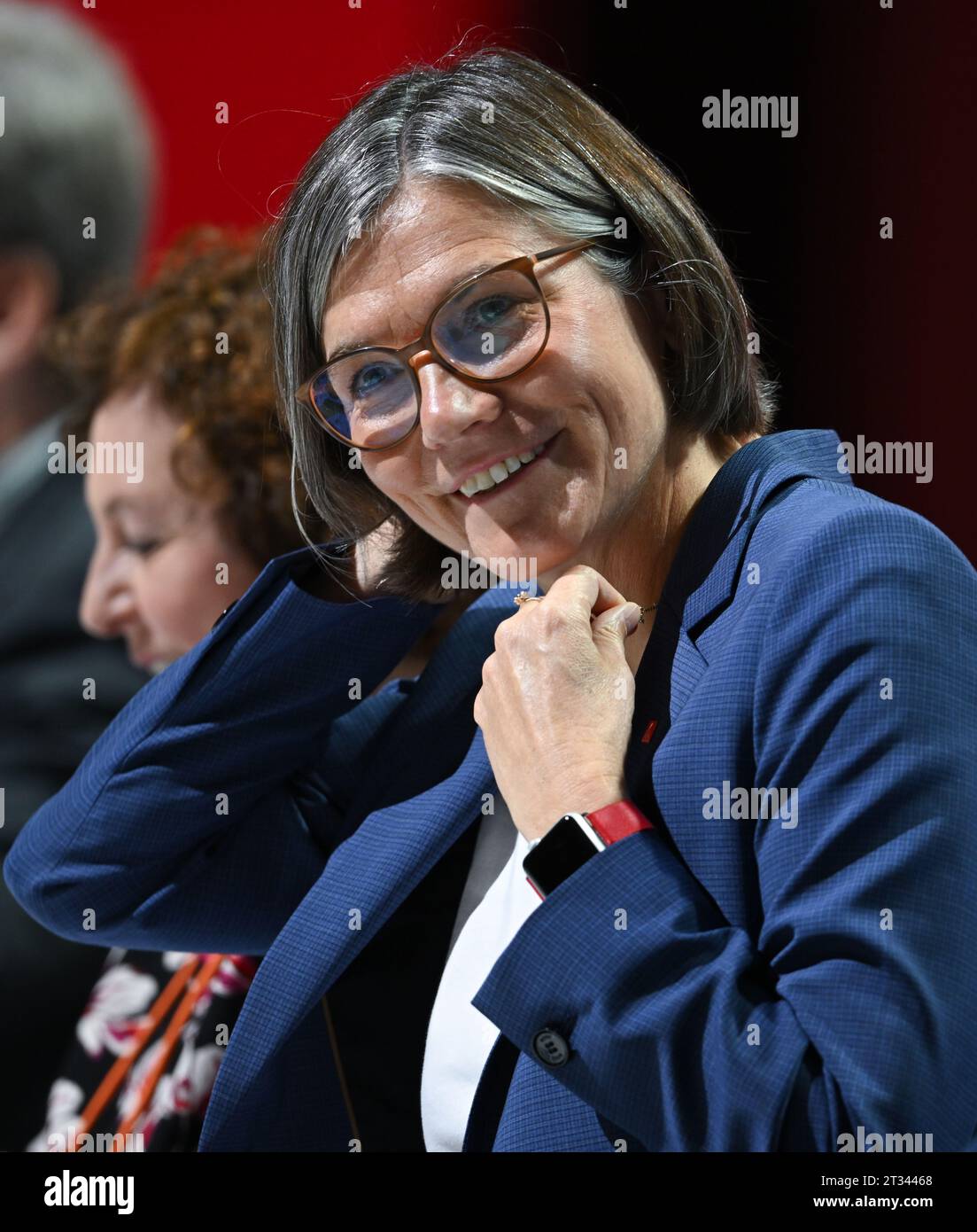 23 October 2023, Hesse, Frankfurt/Main: Christiane Benner, previous ...