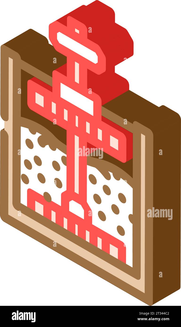 ore processing mining isometric icon vector illustration Stock Vector ...