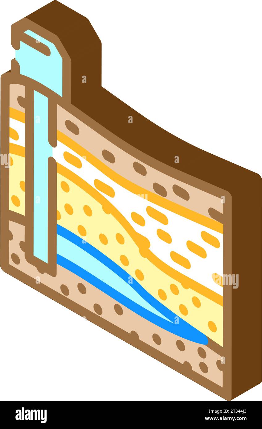 extraction process mining isometric icon vector illustration Stock ...