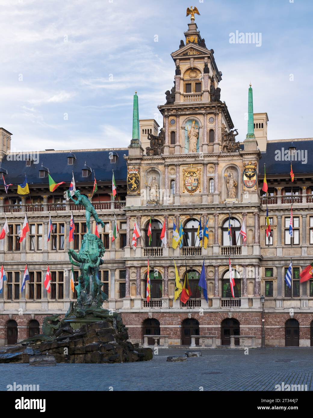 Majestic City Hall of Antwerp, Flanders, Belgium Stock Photo - Alamy