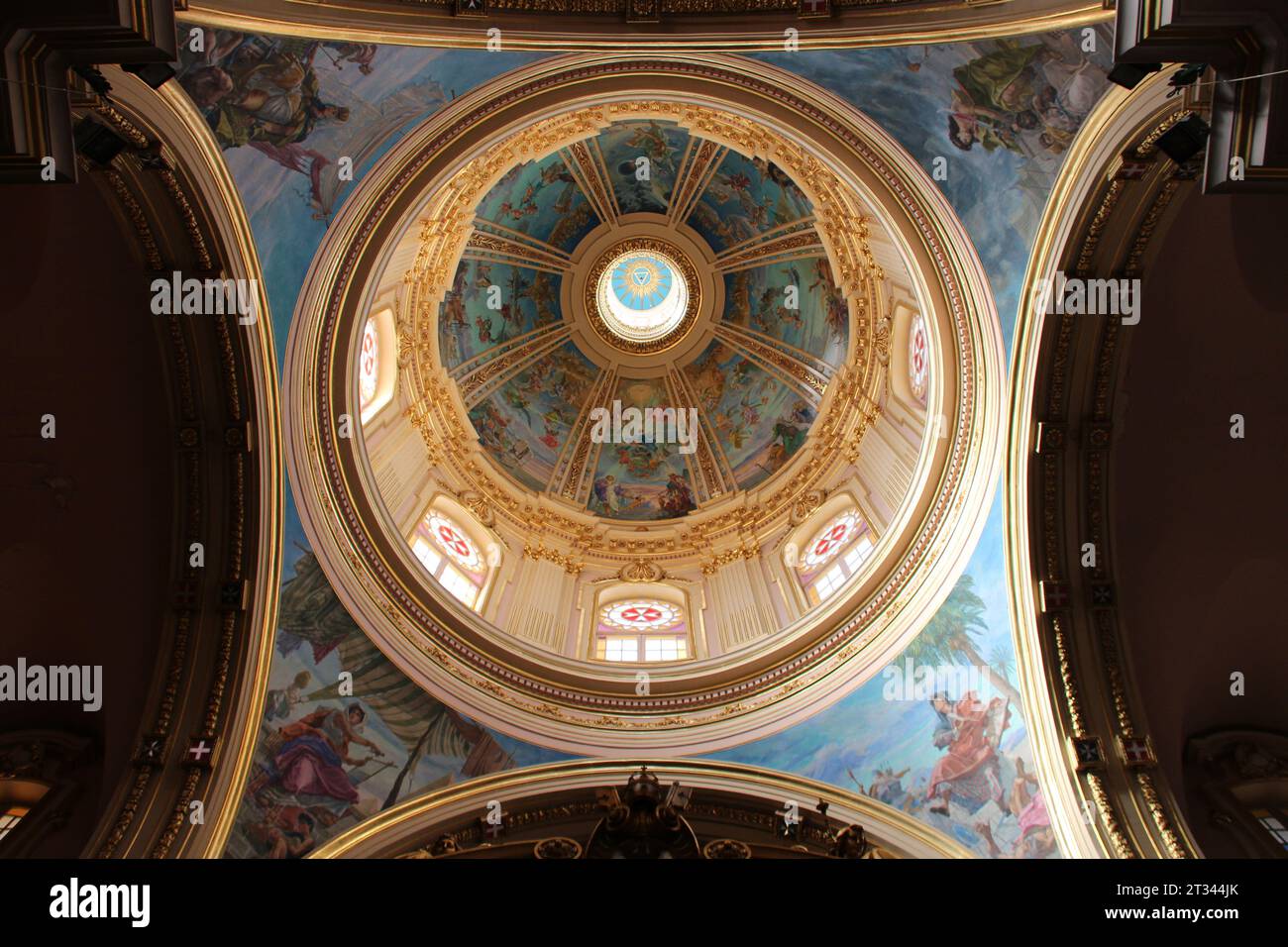 our lady of victories church in senglea in malta Stock Photo - Alamy