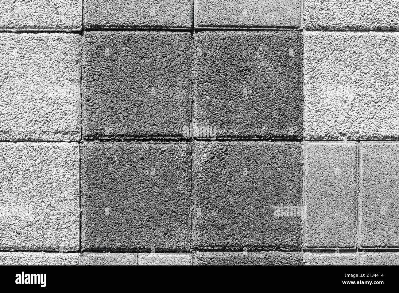 The texture of a stone monotonous pavement. Top view. Abstract ...