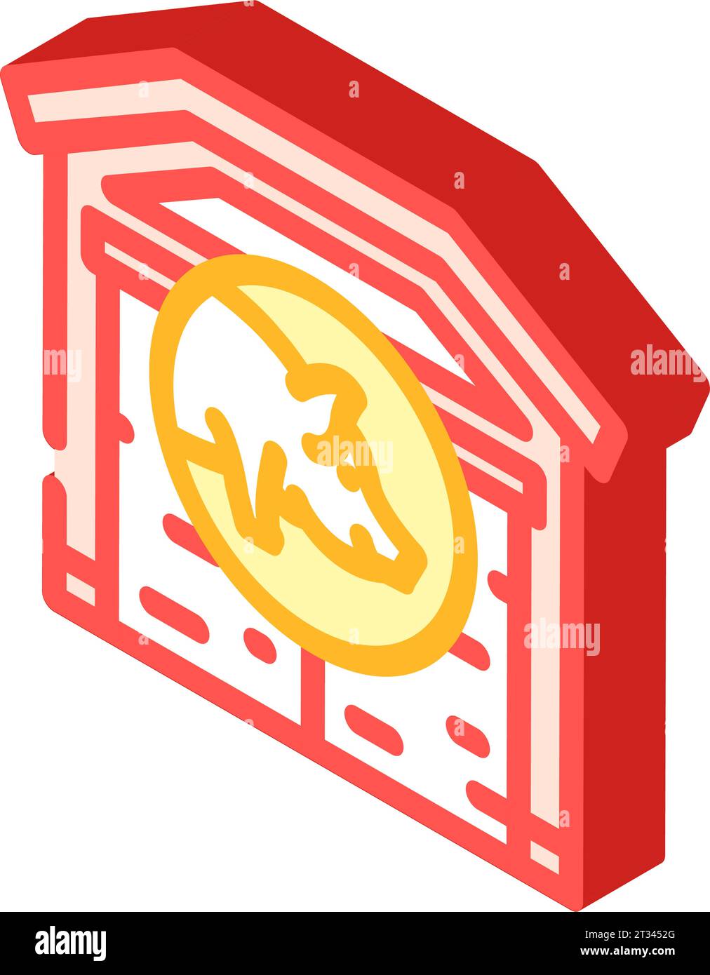 pig farm isometric icon vector illustration Stock Vector Image & Art ...