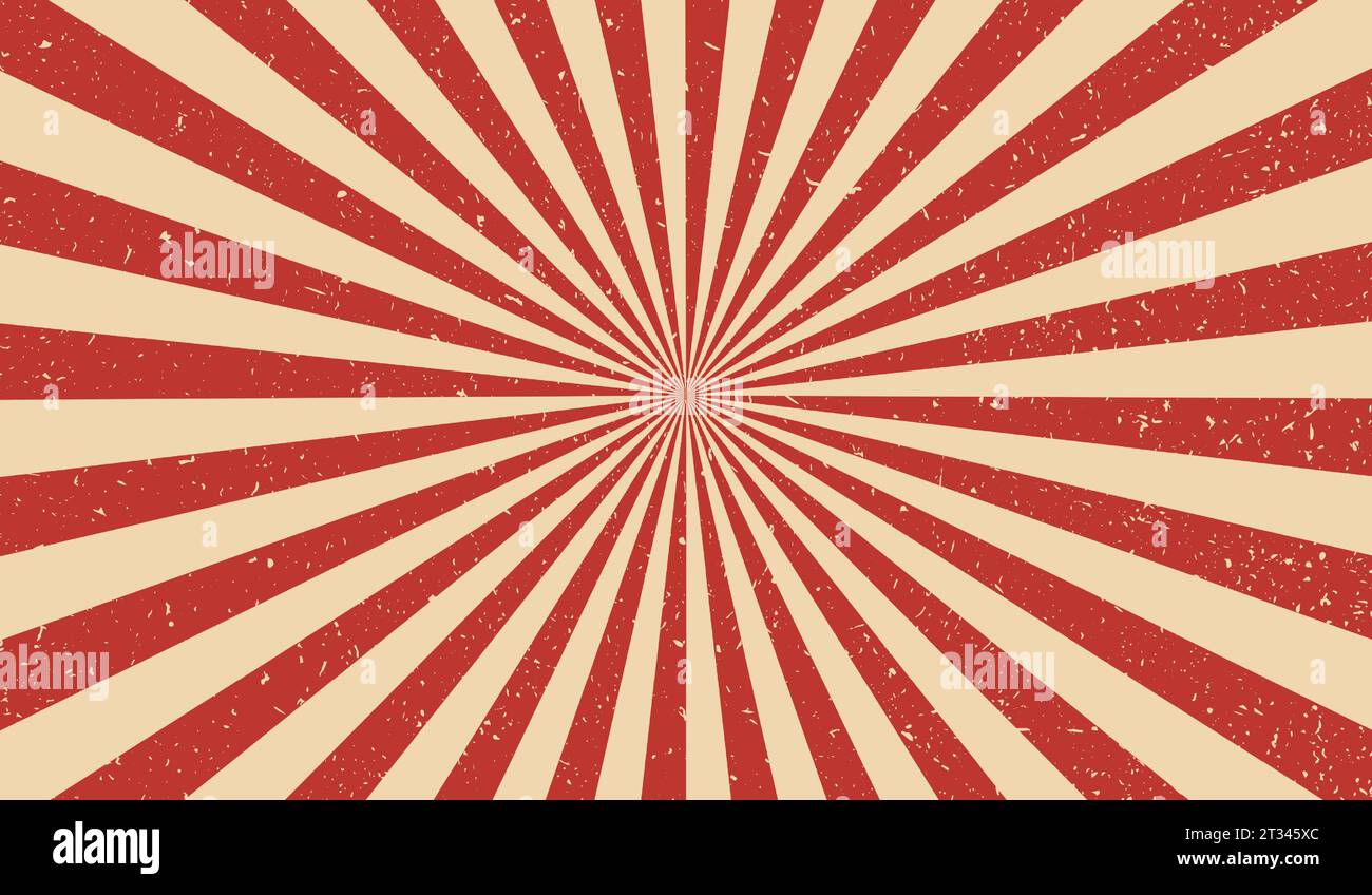 Sun ray circus. Sun rays retro background. Radial vintage burst. Soft light stripe. Sunburst ...