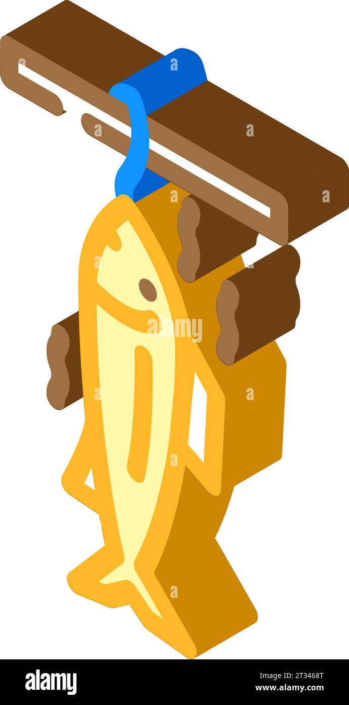 fish smoked isometric icon vector illustration Stock Vector Image & Art ...